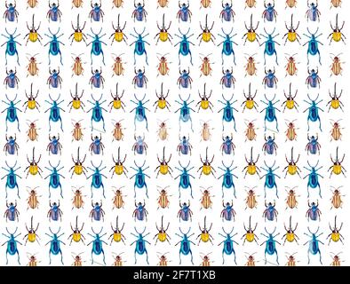 insect and bug patterns for cards fabrics planet Stock Photo - Alamy