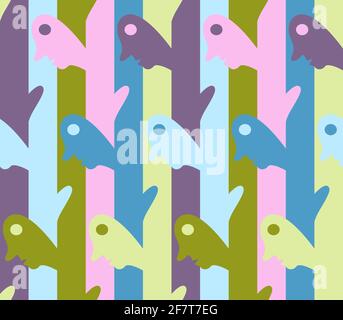 Abstract faces seamless pattern texture Stock Vector Image & Art - Alamy