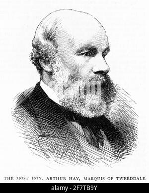 Portrait of Arthur Hay, 9th Marquess of Tweeddale (1824-1878) a ...