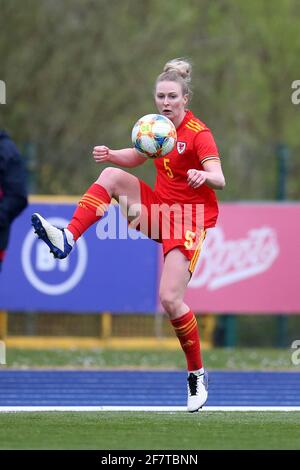 Cardiff Leckwith Stadium, 9th April 2021, UK: Wales' Ceri Holland tries ...