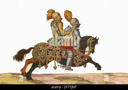 Illustration of two soldiers fighting against each other with swords ...