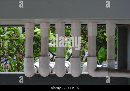 Painted electrical conduit Stock Photo - Alamy