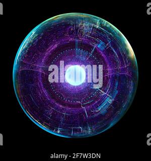 Nuclear fission and fusion, illustration Stock Photo - Alamy