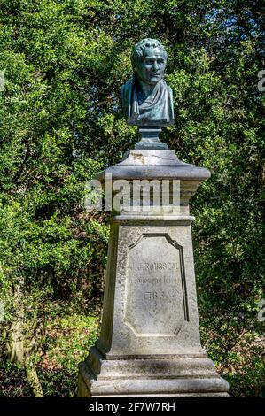 Jean Jacques Rousseau. Portrait of the Geneva born philosopher, Jean ...