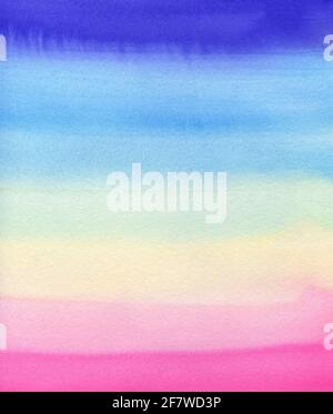 Watercolor rainbow abstract stains background. Ink gradient texture ...
