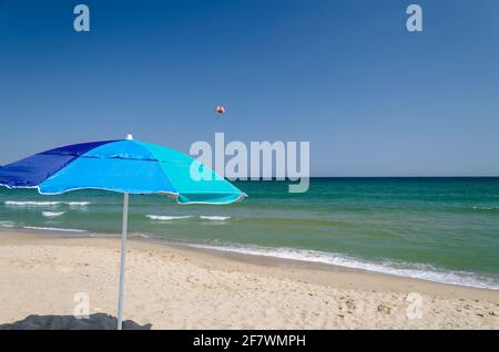 Splashing waves on the beach - Bulgarian seaside landscapes Stock Photo ...