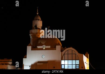 Jeddah Island Mosque is one of the famed mosques of Saudi Arabia Stock ...
