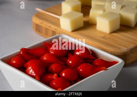 Peruvian spicy sweet drop peppers Stock Photo - Alamy