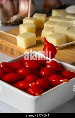 Peruvian spicy sweet drop peppers Stock Photo - Alamy