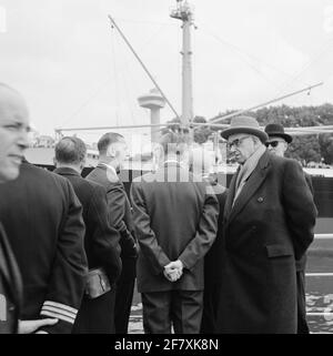 Members of the Council of State make a boat trip with the cruiser Hr.Ms ...