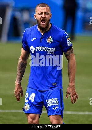 GETAFE, SPAIN - APRIL 10: David Timor of Getafe CF during the La Liga ...