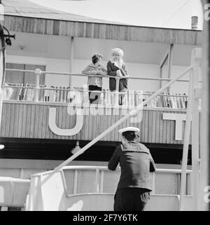 Fishing inspection in the North Sea with the frigate of predator class ...