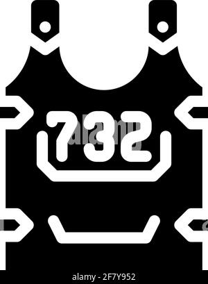 body armor protest meeting glyph icon vector. body armor protest ...