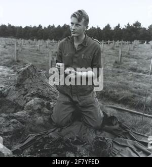 The German military cemetery. Identification of the remains of German ...