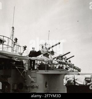 Cruiser Hr.Ms. Sumatra (1926-1942) Details Ship Life in Noi Stock Photo ...