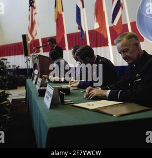 Transfer of the first two General Dynamics F-16s built by Breeder to ...