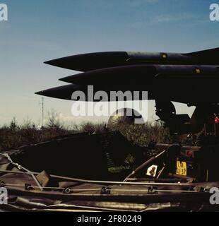 Hawk battery at the 3rd group of arms guided weapons in Blomberg, West ...