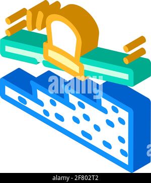 invalid elevator color icon vector illustration color Stock Vector ...