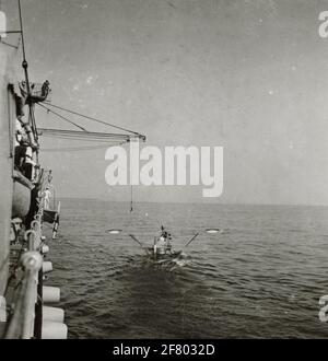 Cruiser Hr.Ms. Sumatra (1926-1942) Details Ship Life in Noi Stock Photo ...
