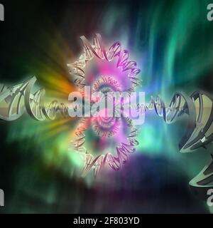 Colorful painting. DNA Strand Stock Photo - Alamy