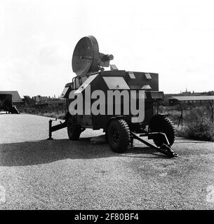 Fire lines radar AA 3MK7 in position. This radar was used in the air ...