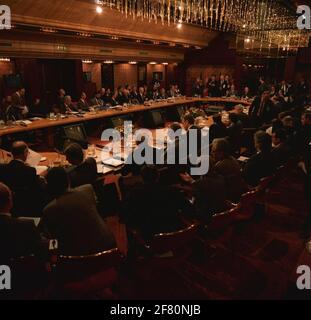 Meeting of the Nuclear Planning Group (NPG) of NATO in the Kurhaus in ...