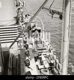 Cruiser Hr.Ms. Sumatra (1926-1942) Details Ship Life in Noi Stock Photo ...
