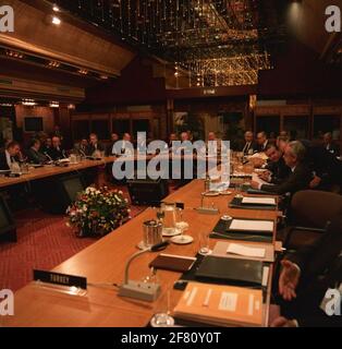 Meeting of the Nuclear Planning Group (NPG) of NATO in the Kurhaus in ...