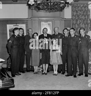 Canadian Air Force Lieutenant Colonel Mark Roberts addresses a room ...