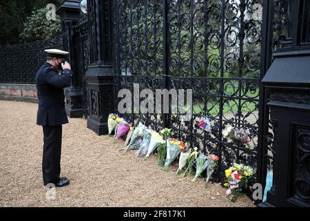 Sandringham, UK. 09th Apr, 2021. The Norwich Gates at Sandringham is ...