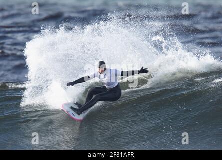 England's Emily Currie during Round 2 of the Women's main event on day ...