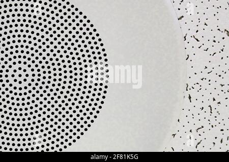 Pattern of a sound speaker on a ceiling tile Stock Photo - Alamy