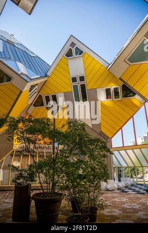 Rotterdam, Netherlands - July 03, 2018: Cube house - the original ...