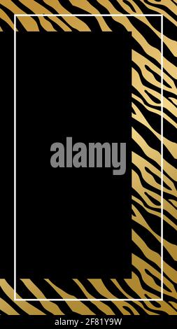 Fashionable Luxury Zebra pattern cover design collection set, animal ...