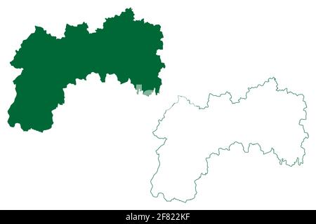 Latehar district (Jharkhand State, Republic of India, Palamu division ...