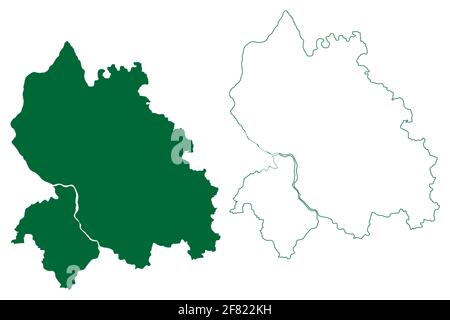 Palamu district (Jharkhand State, Republic of India, division) map ...