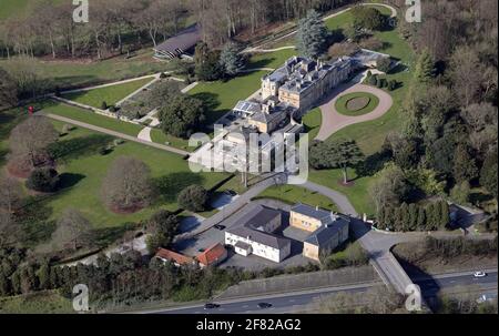Aerial view of Bramham Hall in Bramham Park, a corporate office near ...