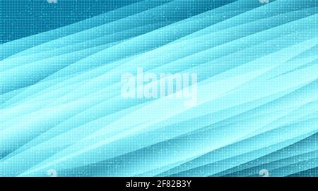 Waving Technology Microchip Background,Hi-tech Digital and Internet ...