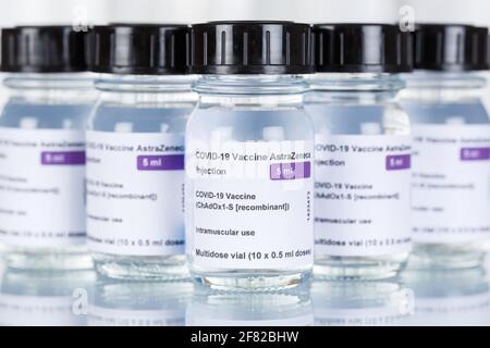 Stuttgart, Germany - March 19, 2021: Moderna Coronavirus Vaccine Corona ...