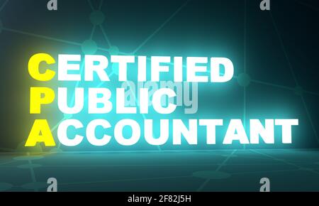 CPA - Certified Public Accountant, word cloud concept on black background Stock Photo - Alamy