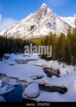 Mountain shadow in the shape of a triangle in the landscape, triangle ...