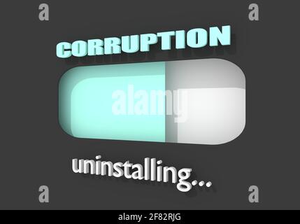 Corruption level indicating. Color scale. Colorful infographic element ...