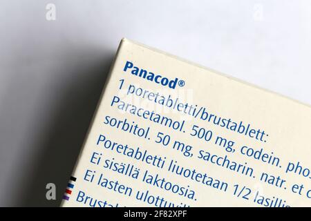 Panacod effervescent tablets. Prescription pain killer drug. This ...