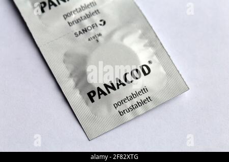 Panacod effervescent tablets. Prescription pain killer drug. This ...
