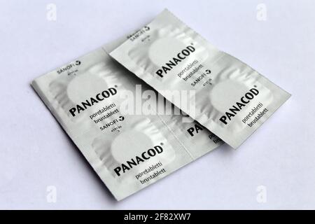 Panacod effervescent tablets. Prescription pain killer drug. This ...