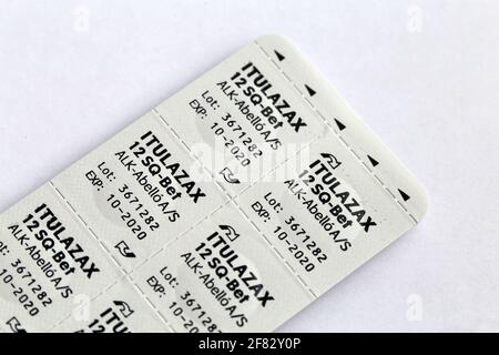 Itulazax tree sublingual allergy immunotherapy (SLIT) tablets used to ...