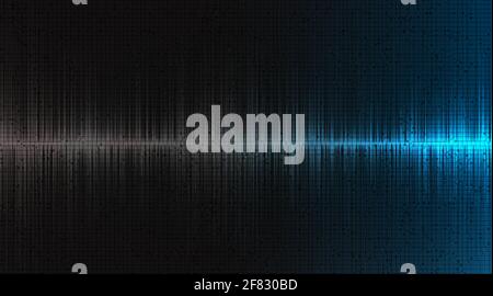 Ultra Blue Sound Wave Background,technology and earthquake wave diagram ...