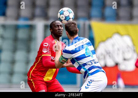 DOETINCHEM, NETHERLANDS - APRIL 11: Jacob Mulenga of Go Ahead Eagels ...