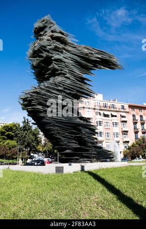 The Runner sculpture, Athens, Greece Stock Photo - Alamy