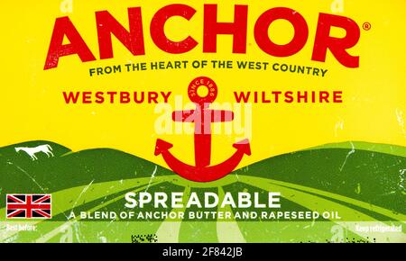 Anchor Original Spreadable butter Stock Photo - Alamy
